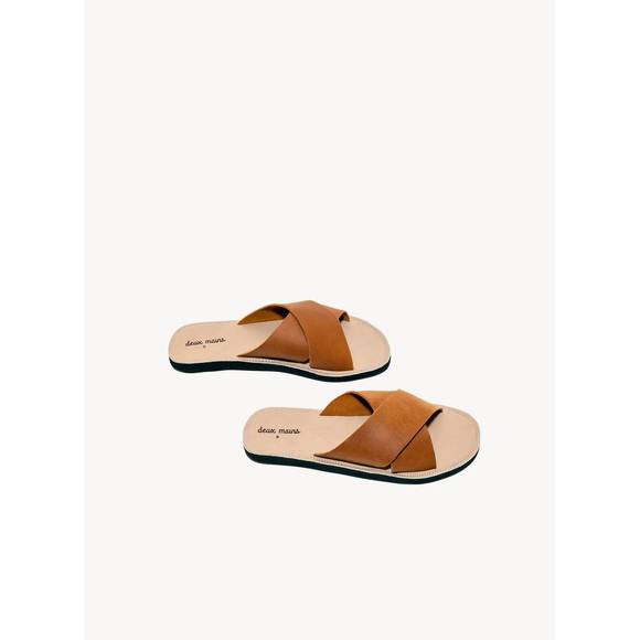 DEUX MAINS | Shoes | New Deux Mains Mens Criss Cross Sandal In Brown ...